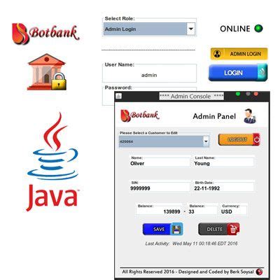 Java Database Integration JDBC With MySQL And Swing Bank Login System Project Codemio
