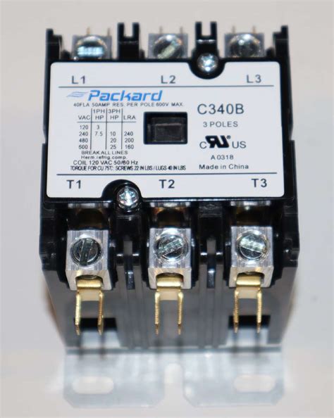 Packard C3s40b 3 Phase 40a 120v Contactor