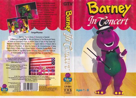 Barneys Barney In Concert Vhs Video Pal~ A Rare Find~ Ebay