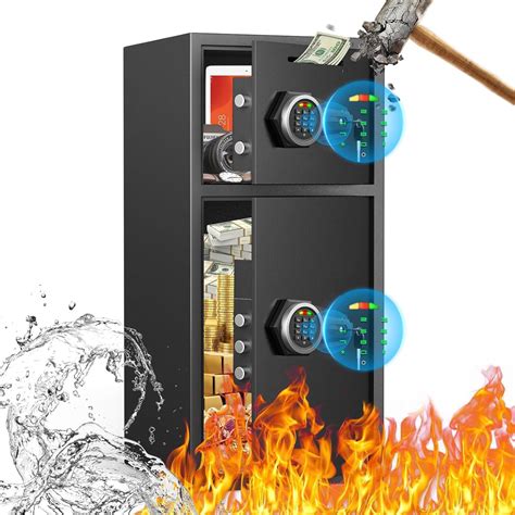 65 Cu Ft Large Safe Box Fireproof Waterproof With Led Light Fire