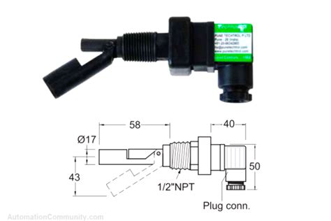 Mini Float Guided Level Switch For Liquids Pune Techtrol