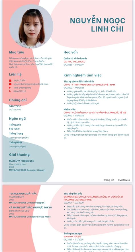 Linh Ngô On Linkedin Hanoi Assistant Sharecv