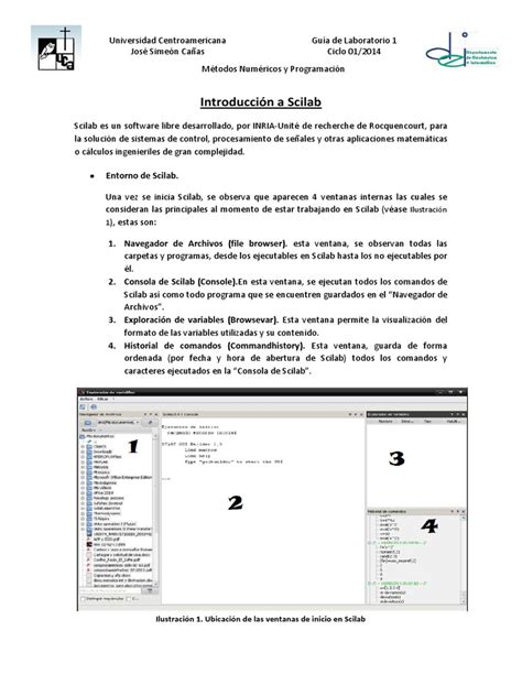 Guia 1 Scilab Descargar Gratis Pdf Comillas Matriz Matemáticas