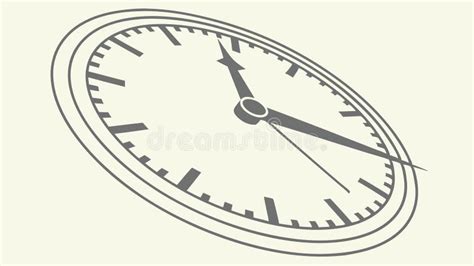 Round Analog Clock Symbolizing Precise Timekeeping Vector Design