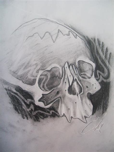 Charcoal Skull By Metamorphuscult On Deviantart