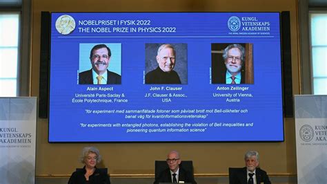 Premio Nobel de Física 2022 fue otorgado a tres científicos por sus
