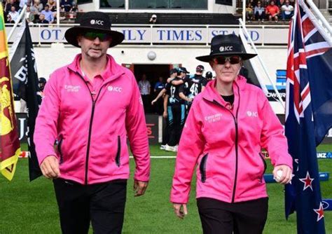 Kim Cotton New Zealand Becomes First Female Umpire In Mens
