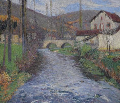 L École et le pont sur le vert à Labastide du Vert by Henri Martin Artvee