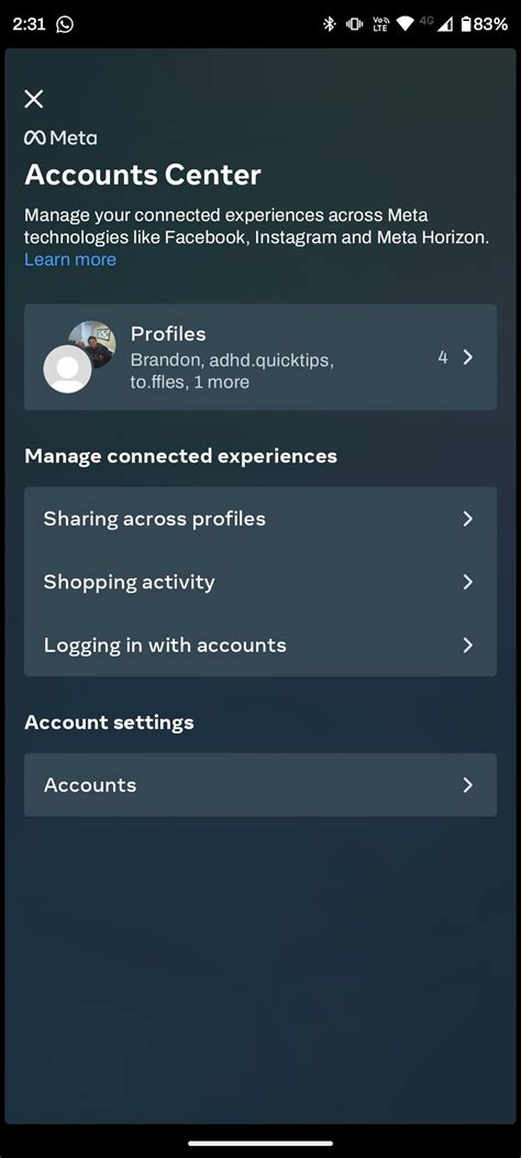 How To Access The Meta Accounts Center For Facebook And Instagram