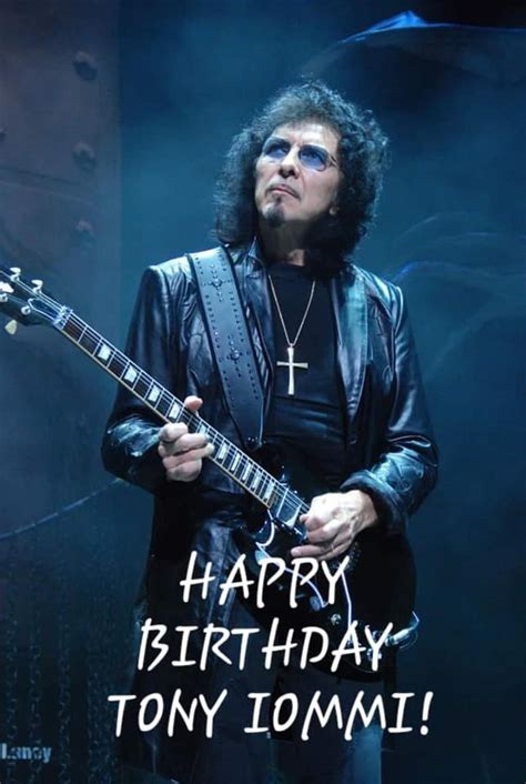 Black Sabbath Happy Birthday Tony