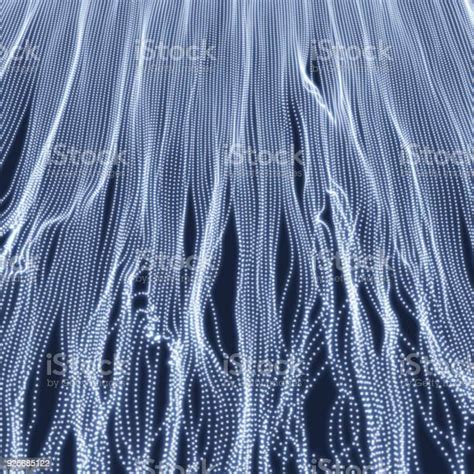 웨이브 배경입니다 그리드 리플 추상적인 벡터 일러스트입니다 3d 기술 스타일입니다 도트 그림입니다 입자를 가진 네트워크 디자인입니다 원자에 대한 스톡 벡터 아트 및 기타