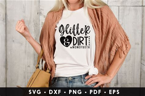 Mom Life Svg Glitter And Dirt Momofboth Graphic By Craftlabsvg