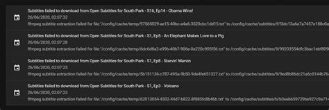 Ffmpeg Subtitile Extraction Failed General Windows Emby Community