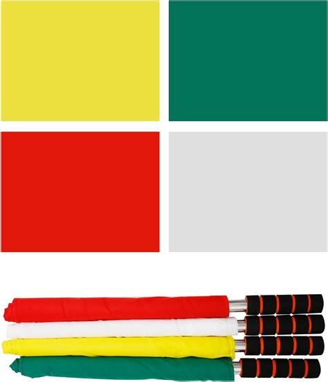 Banderas de árbitro de acero inoxidable para fósforo de fútbol