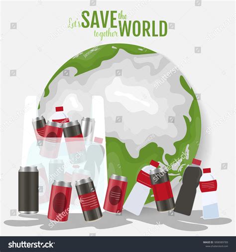 Garbage Environmental Pollution Concept Vector Illustration Stock Vector Royalty Free