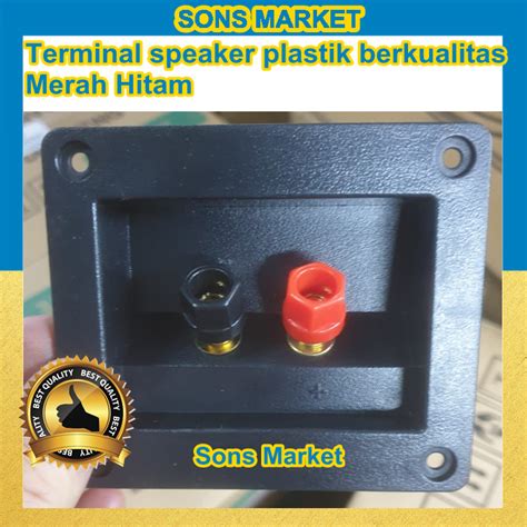 Terminal Speaker Kotak Plastik Terminal Speaker Binding Post Merah