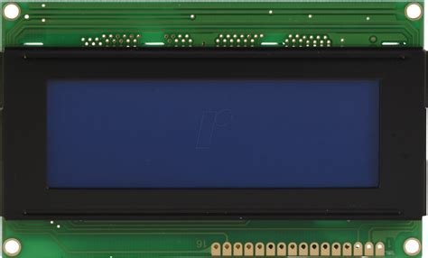LCD PM 4X20 5 D LCD Modul 4x20 H 4 8mm Bl Ws M Bel Bei Reichelt