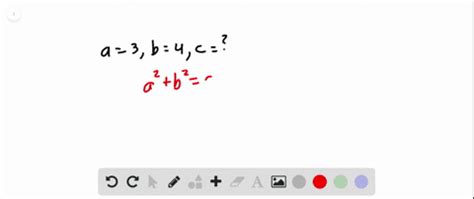 SOLVED Find The Missing Dimension Of A Right Triangle With Sides A And