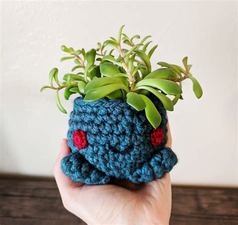 Ravelry Tiny Oddish Pokemon Planter Pattern By Hello Happy
