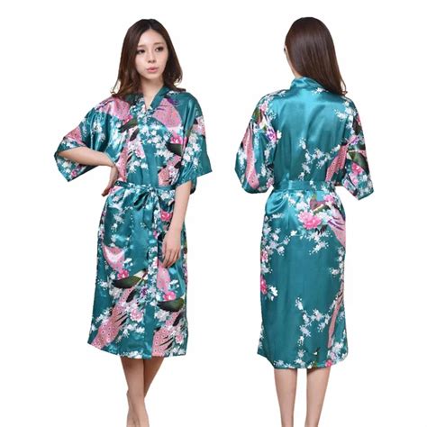 New Women Ladies Satin Silk Kimono Bathrobe Wedding Bride Bridesmaid