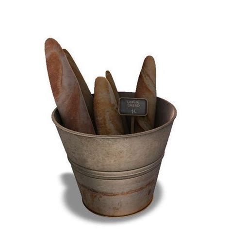 Second Life Marketplace Ionic Loaf Of Bread Bucket Of Bread Food