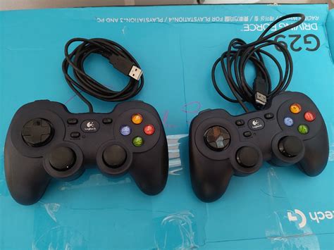 1 Pair Logitech F310 Usb Wired Gaming Controller Video Gaming Gaming