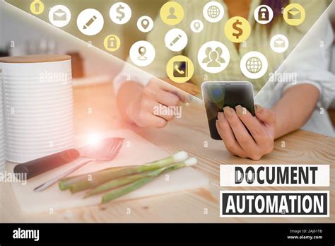 Writing Note Showing Document Automation Business Concept For Workflows That Assist In Creation