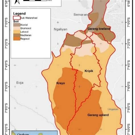 Slope Steepness Of Garang Watershed 314 Soil Types Soil Types In