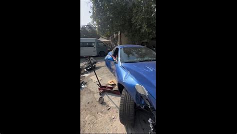 تصادف فاجعه‌بار مازراتی گران‌قیمت در کیش فیلم