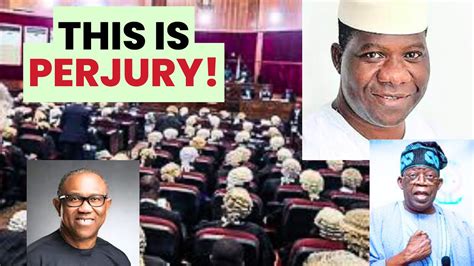 Tinubu WITNESS Commits PERJURY In Peter Obi Petition At Tribunal YouTube