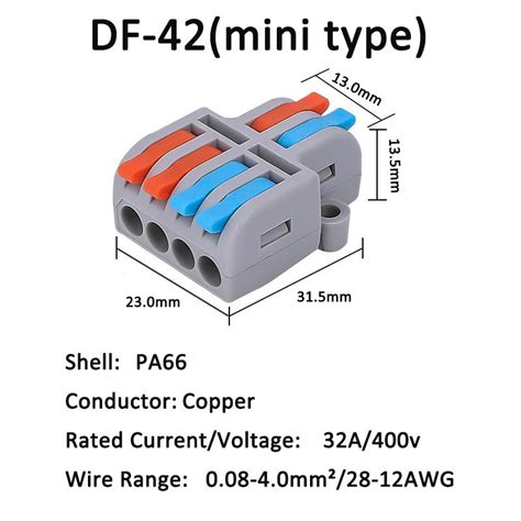 Terminal Block Quick Splice Terminal Blocks Wire Connecting In Out In Out Shopee