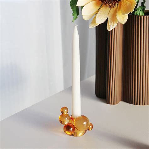 Bubble Candlestick Orange Decore