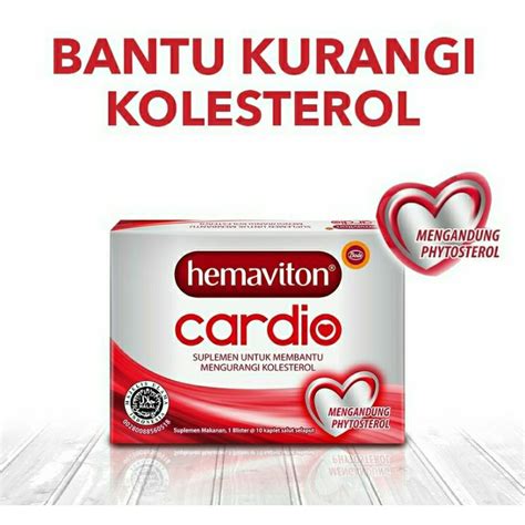 Jual Hemaviton Cardio 10 Tablet Vitamin Phytosterol Obat Penurun