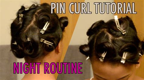 Pin Curl Tutorial MaintainingYourSilkBlowout DAY 1 YouTube