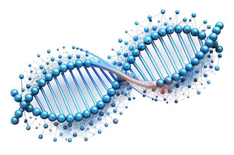 3D AI Driven Bioinformatics Elements Abstract Vector Concept With DNA