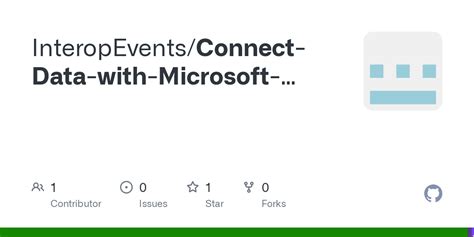 GitHub InteropEvents Connect Data With Microsoft Graph