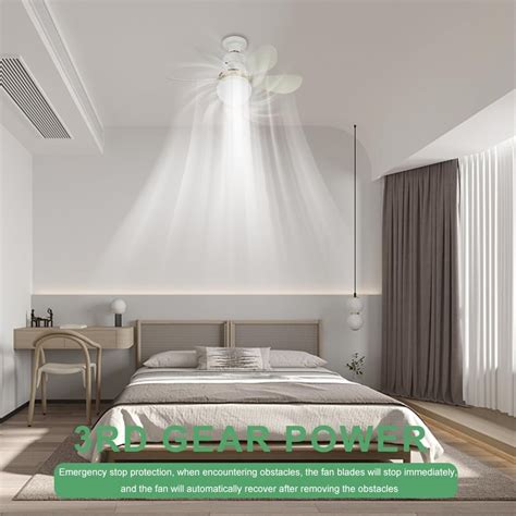 Home Small Fan Light E27 Snail Mouth Suspension Fan Lamp 420x205mm 30w