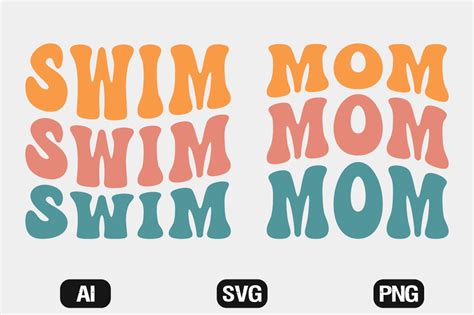 Swim Mom T Shirt Designs Mom Svg Graphic By Hosneara 4767 · Creative