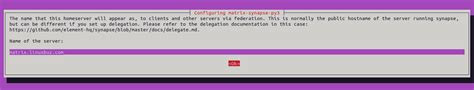 Setting Up A Chat Server With Matrix Synapse And Element On Ubuntu 2204