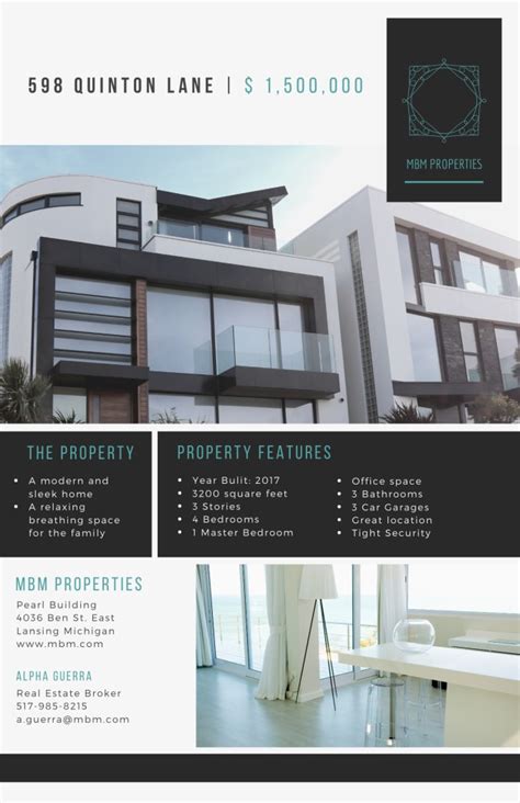 Design A Professional Real Estate Marketing Flyer Or Proforma For You