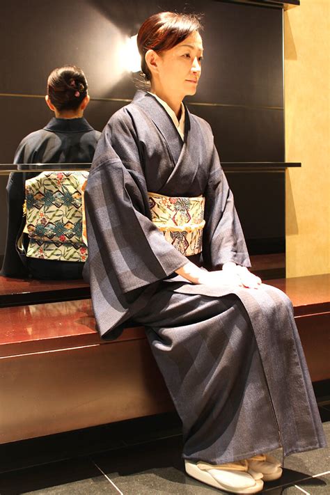 塩沢紬と紅型の帯【着物コーディネート⑩】
