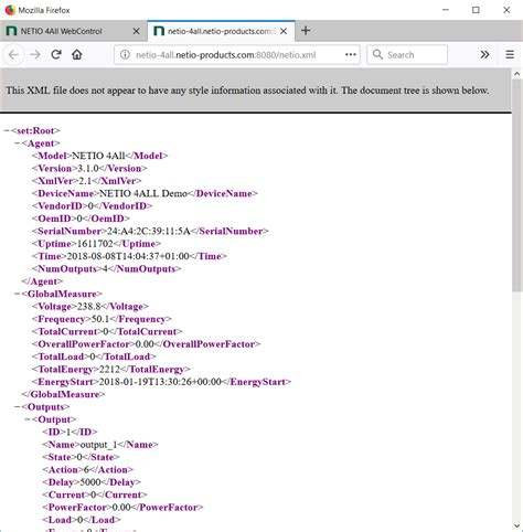 An20 Xml S Protocol To Control Netio Smart Power Sockets 110