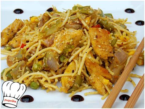 ΚΟΤΟΠΟΥΛΟ ΜΕ ΛΑΧΑΝΙΚΑ ΚΑΙ Noodles Νόστιμες συνταγές της Γωγώς