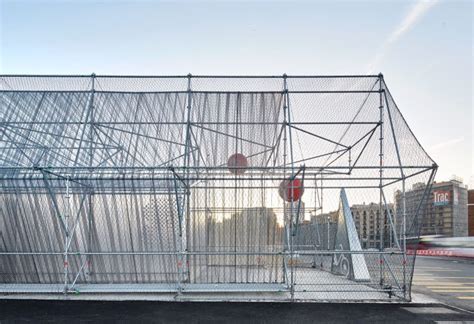 A Scaffolding System For A Temporary Facility Peris Toral Arquitectes Arch2O Com