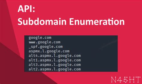 Api Subdomain Enumeration The N45ht Blog