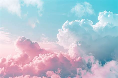 A Serene And Soft Clouds That Create A Tranquil And Minimalist