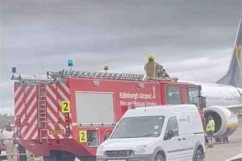 Ryanair Passengers Forced Off Plane At Edinburgh Airport As Fire Crews