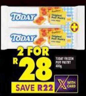 Today Frozen Puff Pastry X G Offer At Shoprite