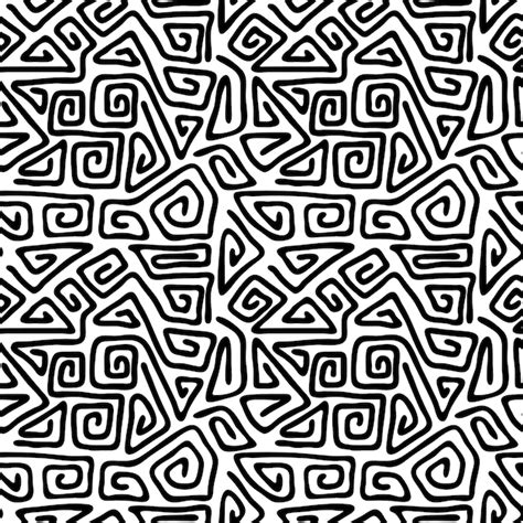 Premium Vector Seamless Pattern Ethnic Background Spirals