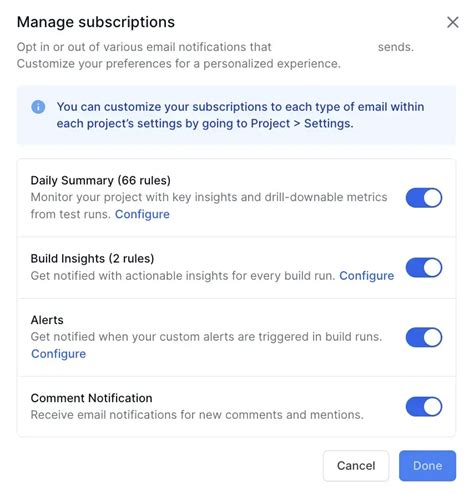 Email Notifications Browserstack Docs